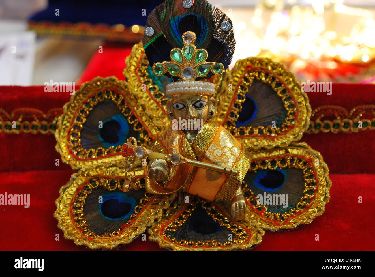Crown of krishna hi-res stock photography and images - Alamy