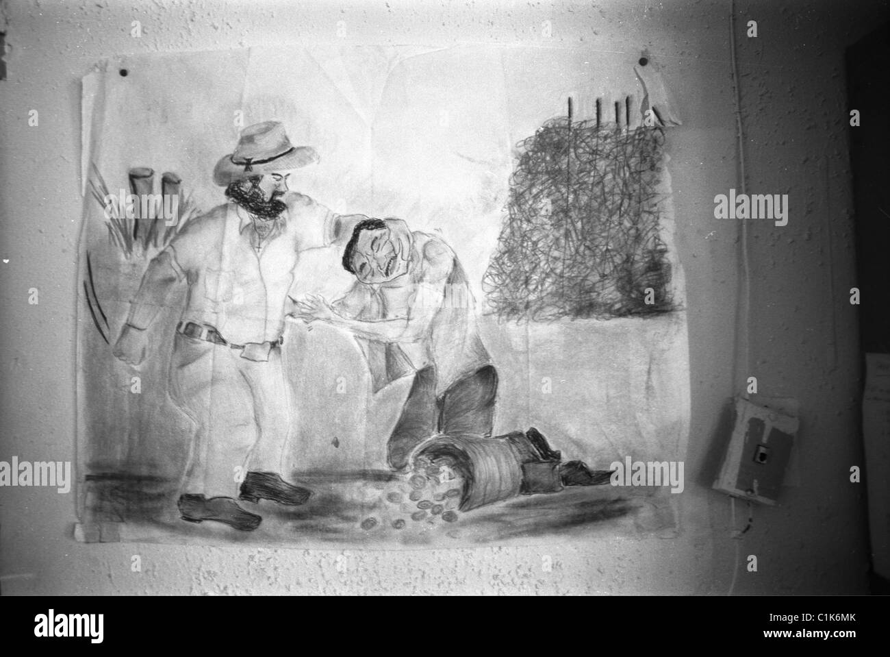 Drawing shows farm labor contractor hi-res stock photography and images ...
