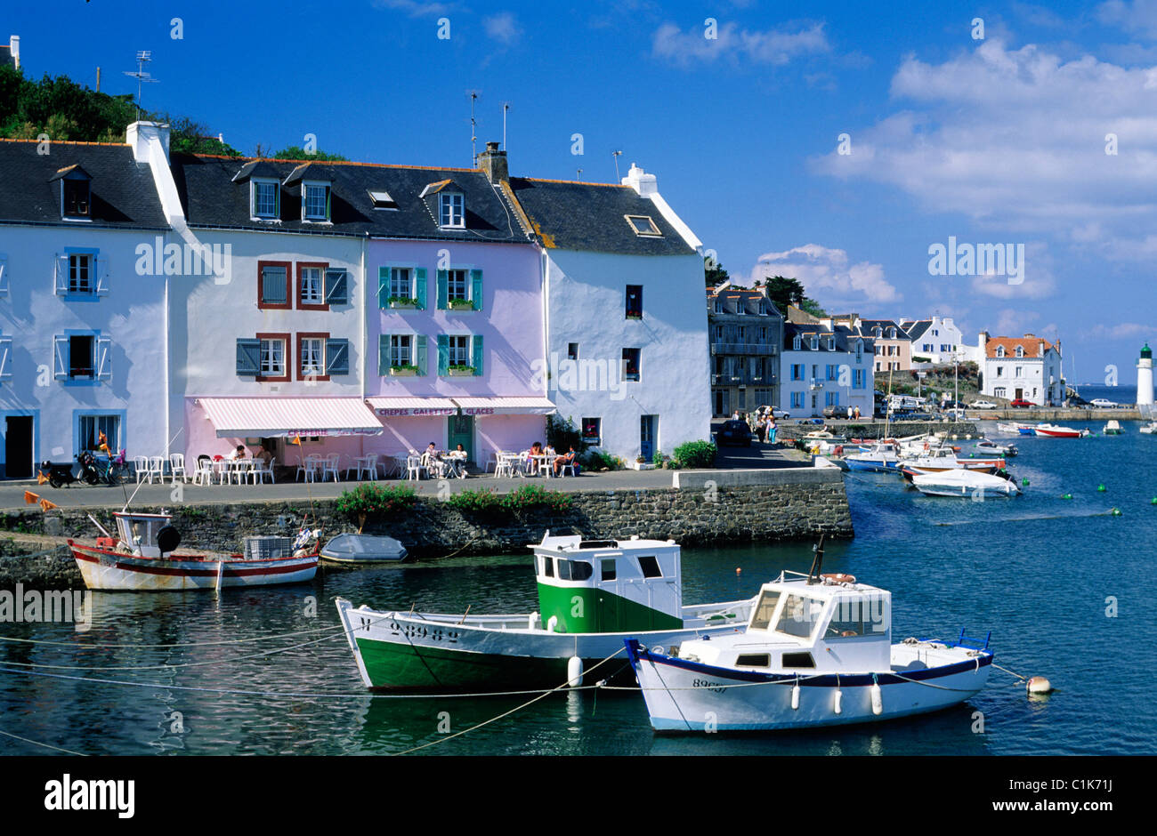 France, Morbihan, Belle Ile, Sauzon, harbour Stock Photo - Alamy