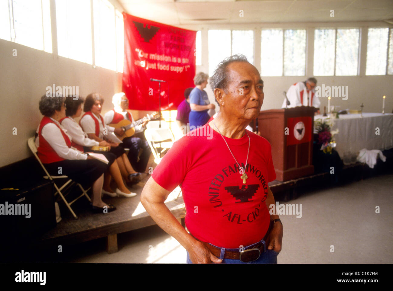 Pete Velasco Phillipino AWOC member 1994 UFW peregnacion from Delano to ...