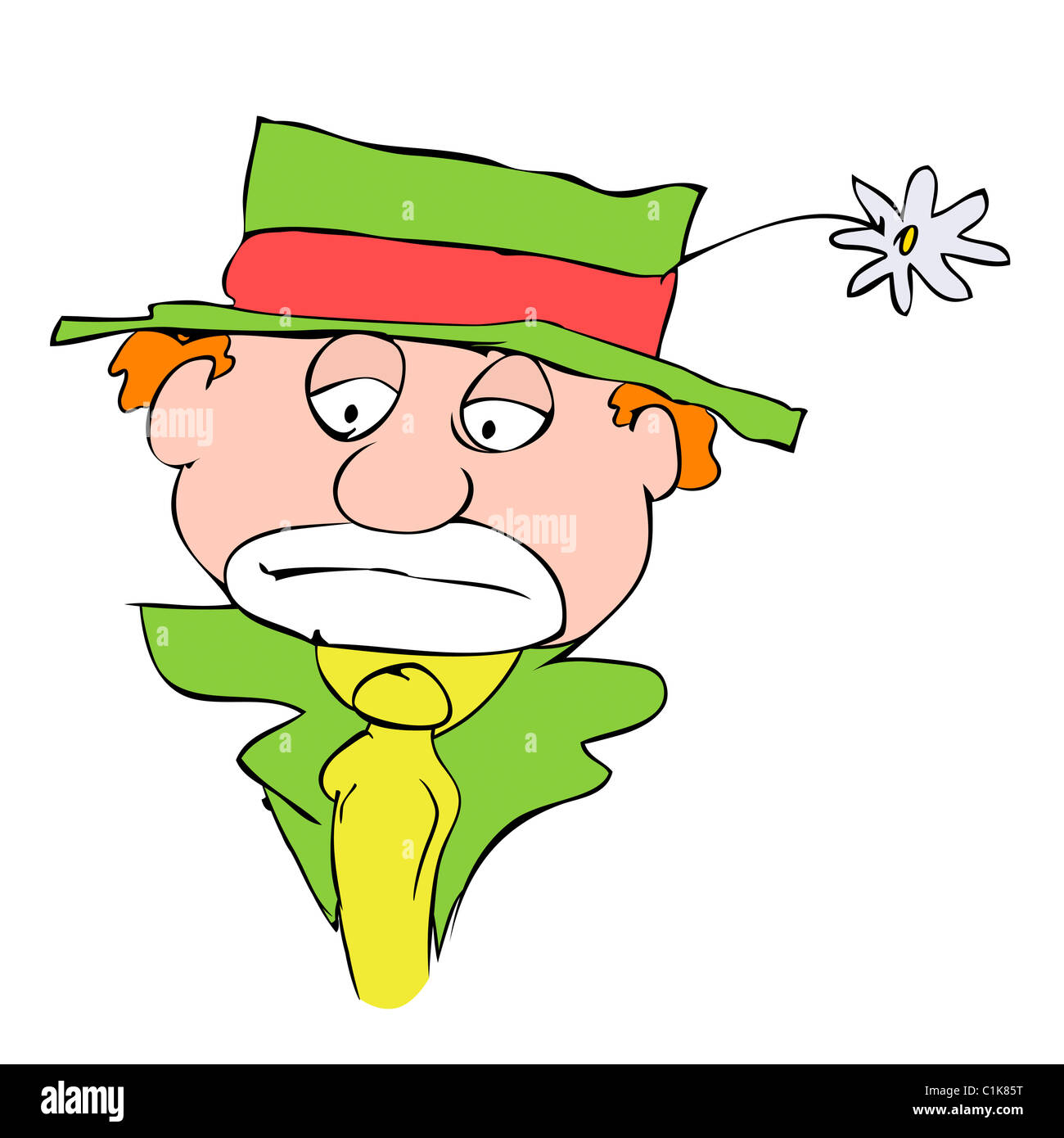 mournful clown - sad face Stock Photo - Alamy