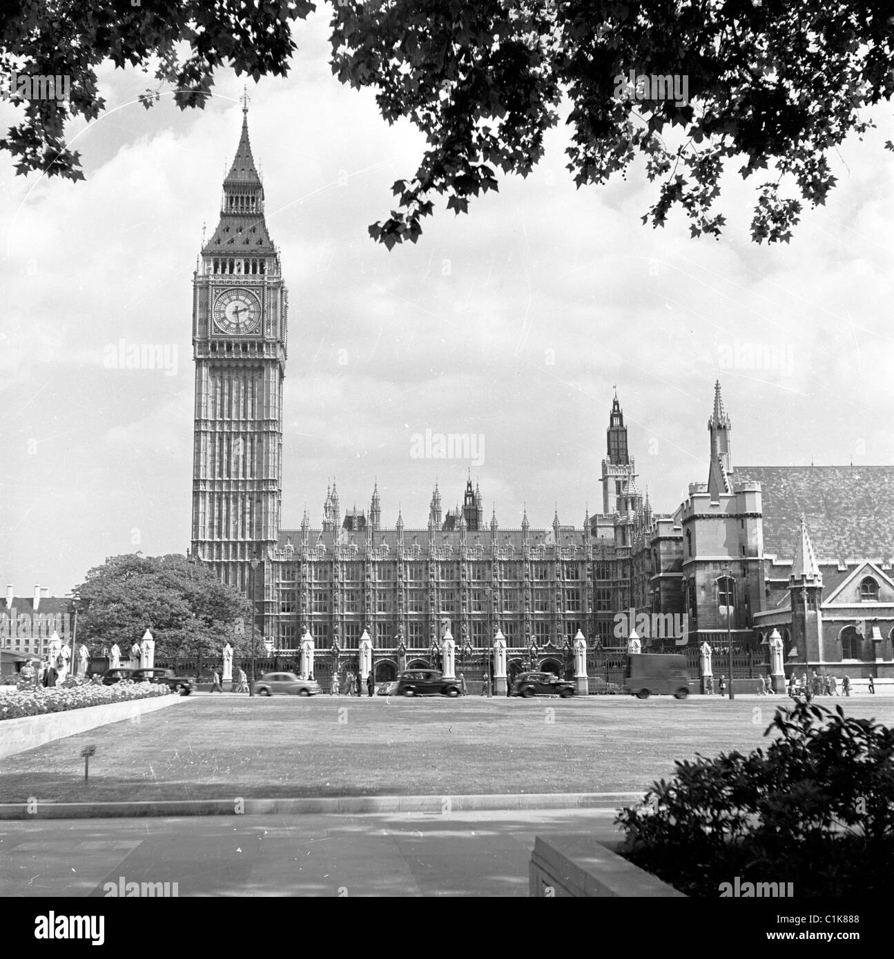 1950s, a photograph by J Allan Cash from this era of the lawn at ...