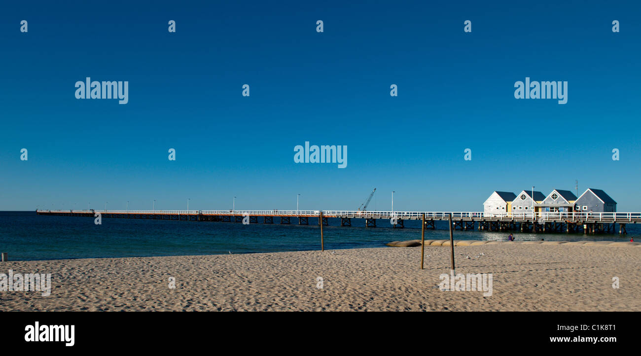 Busselton Jetty is the longest timber-piled jetty in the Southern ...