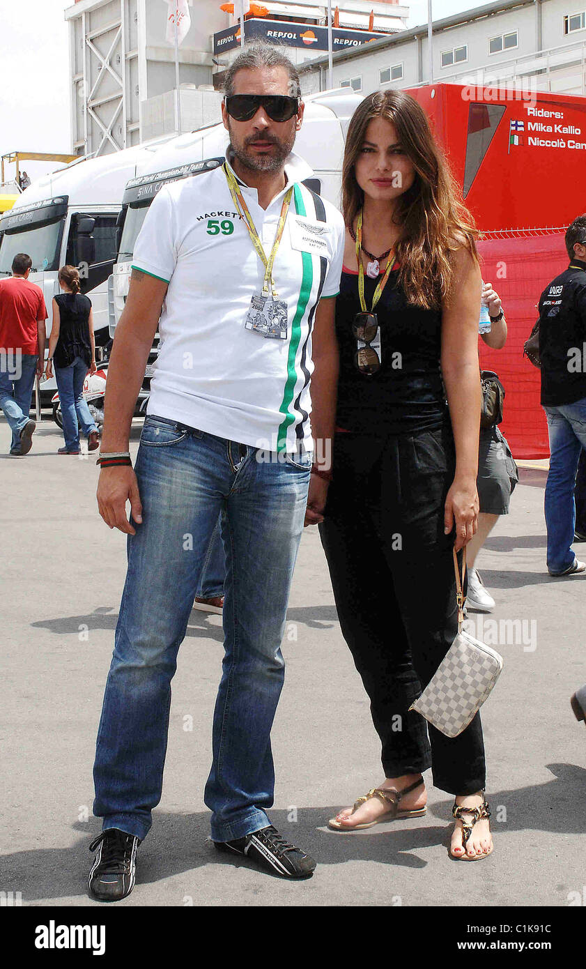 Marisa Jara and Guest Barcelona MotoGP 2009 held at Montmelo racetrack ...