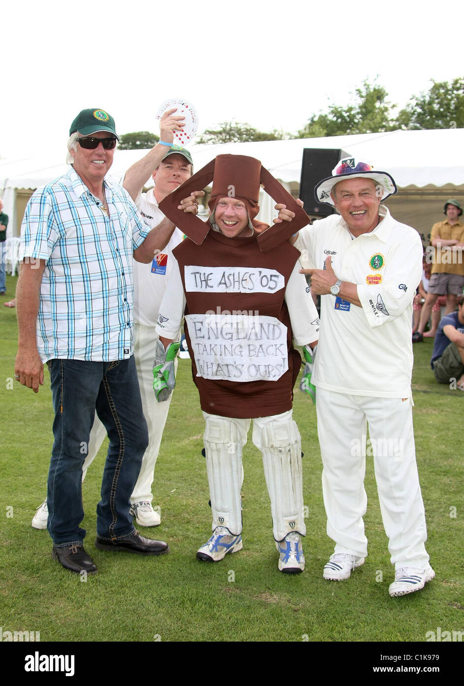 Australian fast bowler Jeff Thompson Charity cricket match between ...