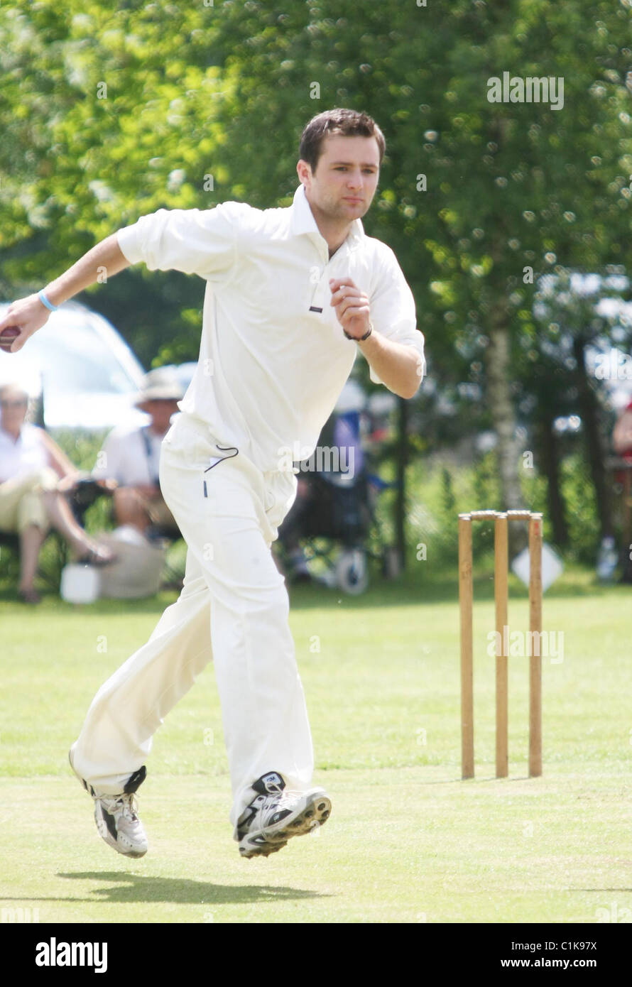 Harry Judd of 'McFly' Charity cricket match between Harry Judd's XI and ...