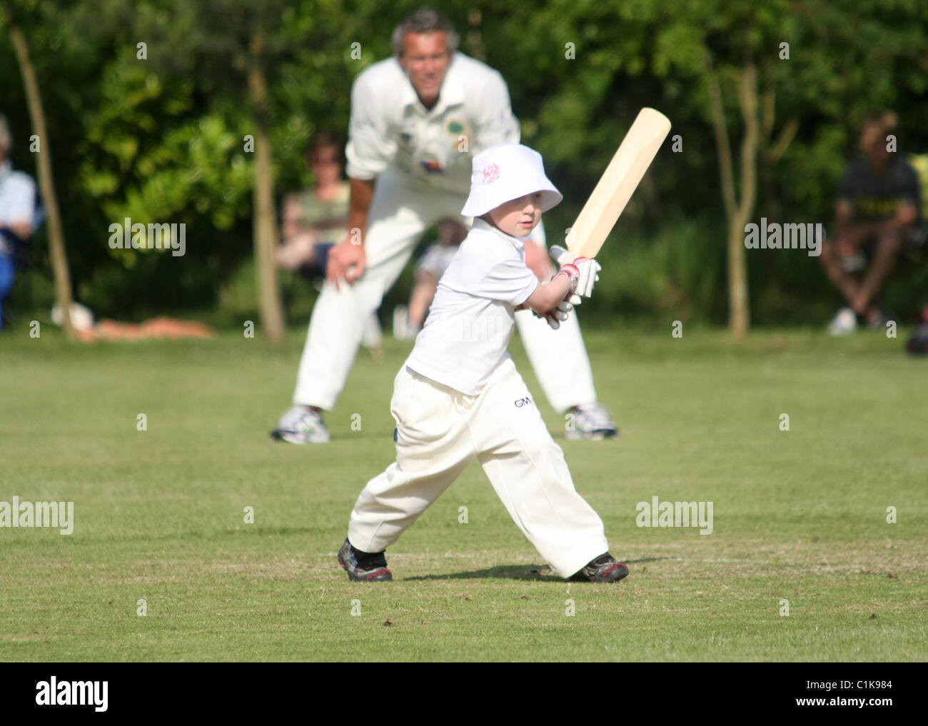 Charity cricket match between harry hi-res stock photography and images ...