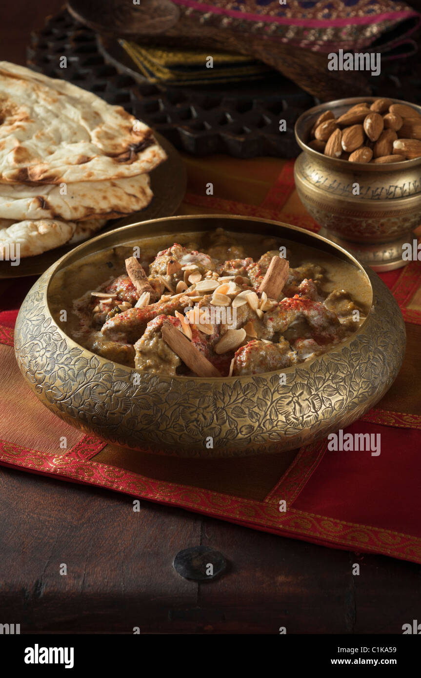 Lamb Pasanda. Pasanda Gosht curry. India Food Stock Photo - Alamy