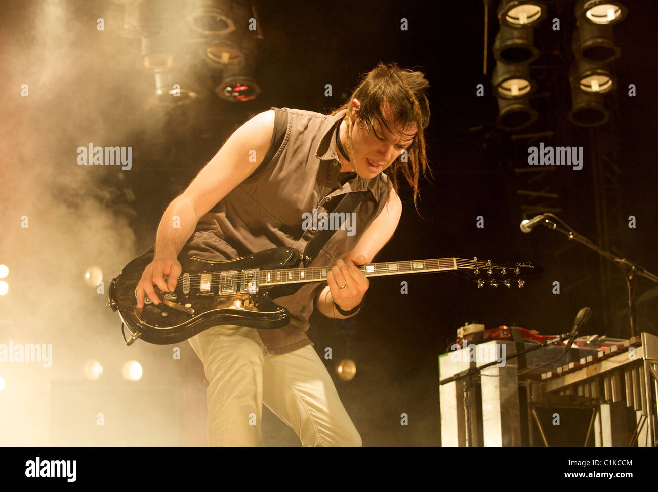 Nine Inch Nails performing 2009 Bonnaroo Music Festival - Day 3 ...