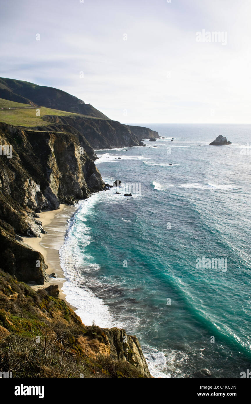 Big Sur Coast and Santa Lucia Mountains, Monterey County, California ...