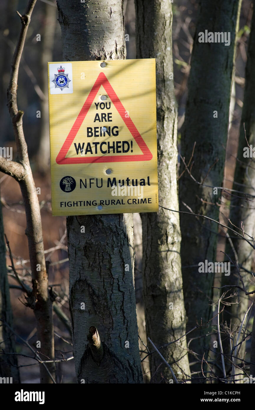 countryside warning sign Stock Photo - Alamy