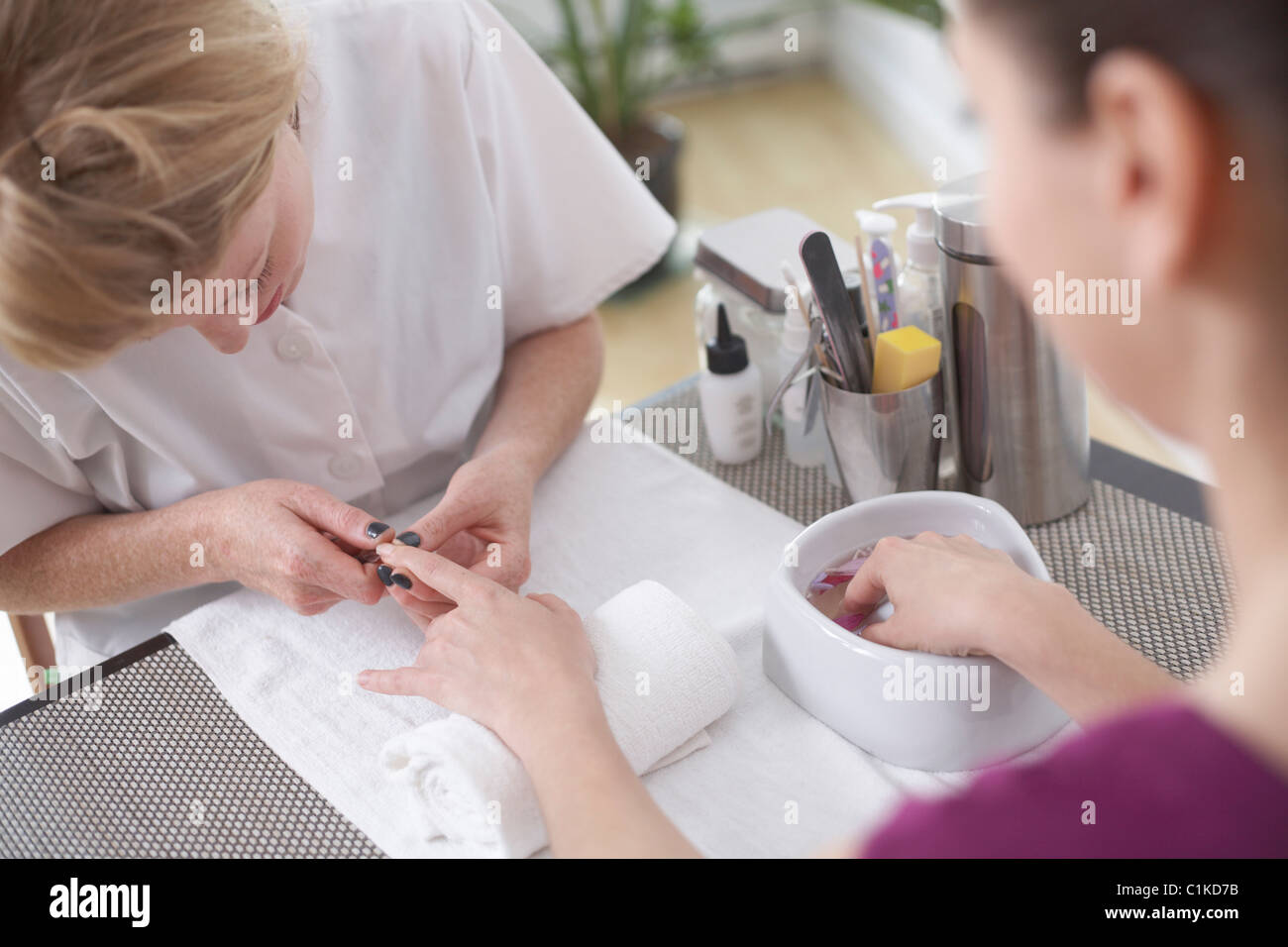 Brown manicure hi-res stock photography and images - Alamy