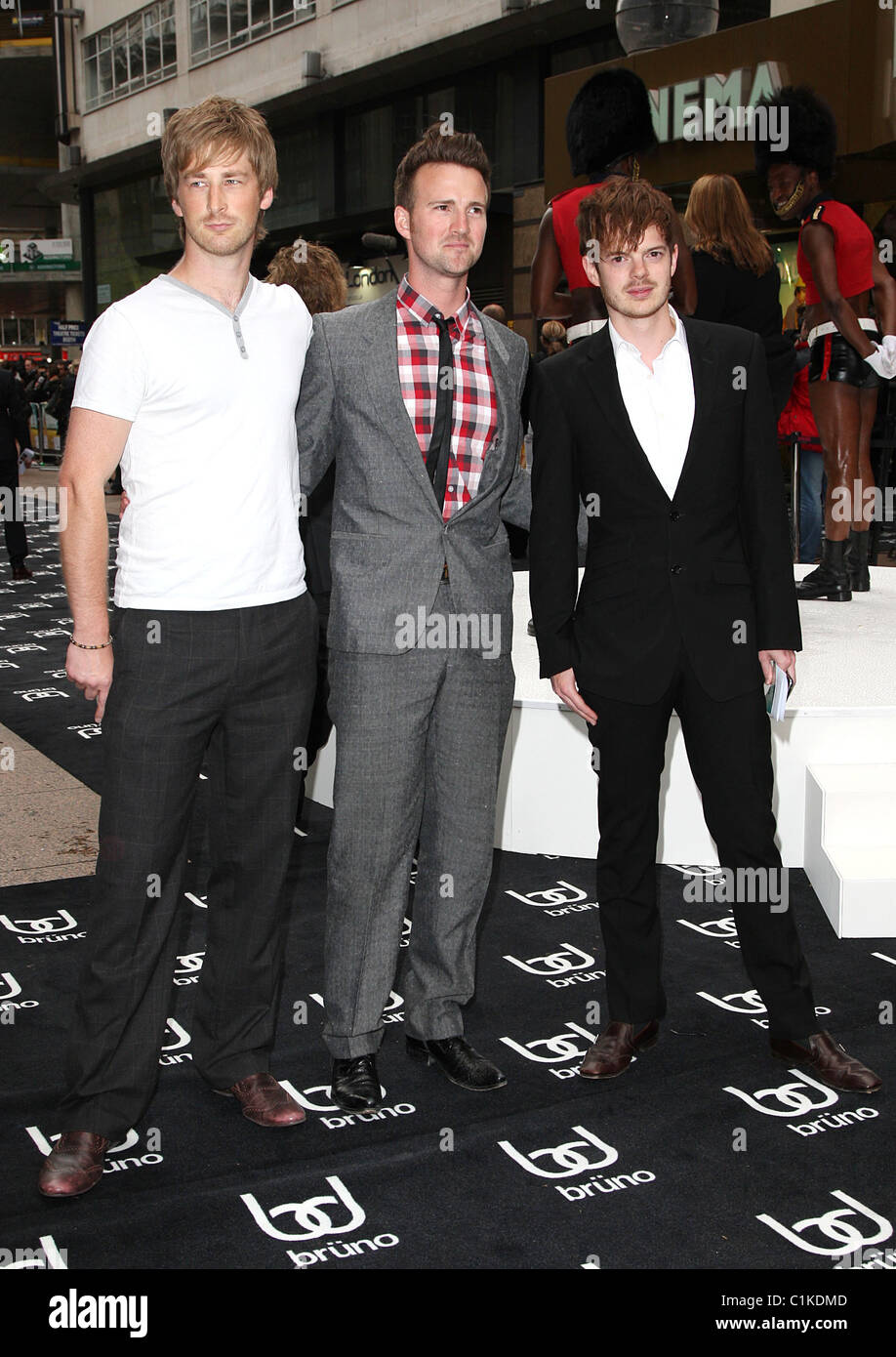 Richard Jones The Feeling UK film premiere of 'Bruno' held at the ...