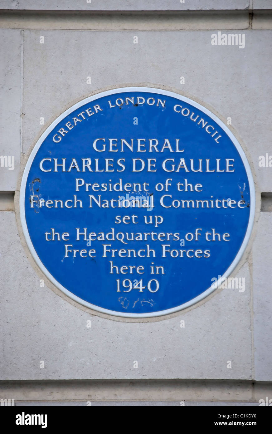 General charles de gaulle of the free french forces hi-res stock ...