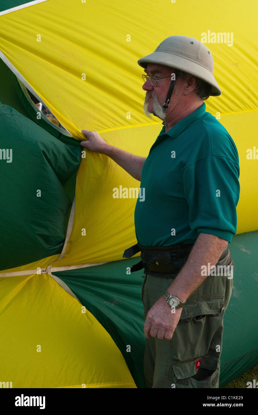 air balloon pilot at the International Balloon Festival in Khao Yai ...