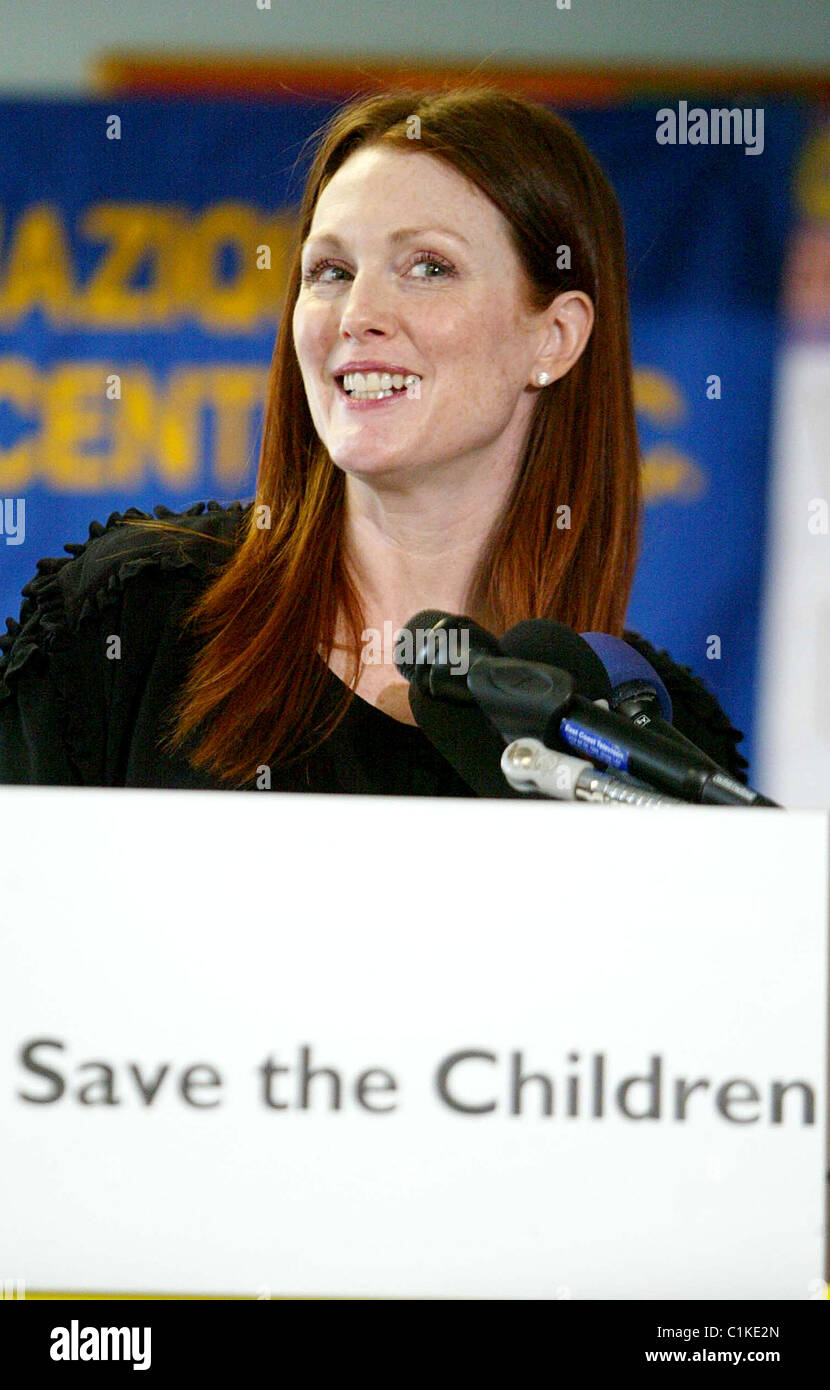 Julianne Moore, ambassador for Save the Children's U.S. Programs at a ...