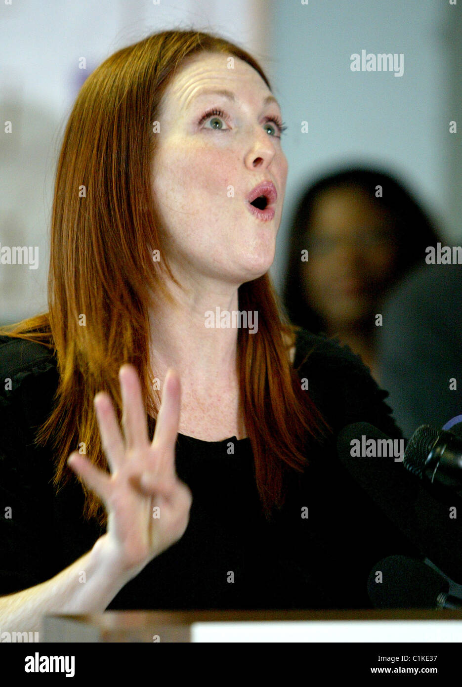 Julianne Moore, ambassador for Save the Children's U.S. Programs at a ...