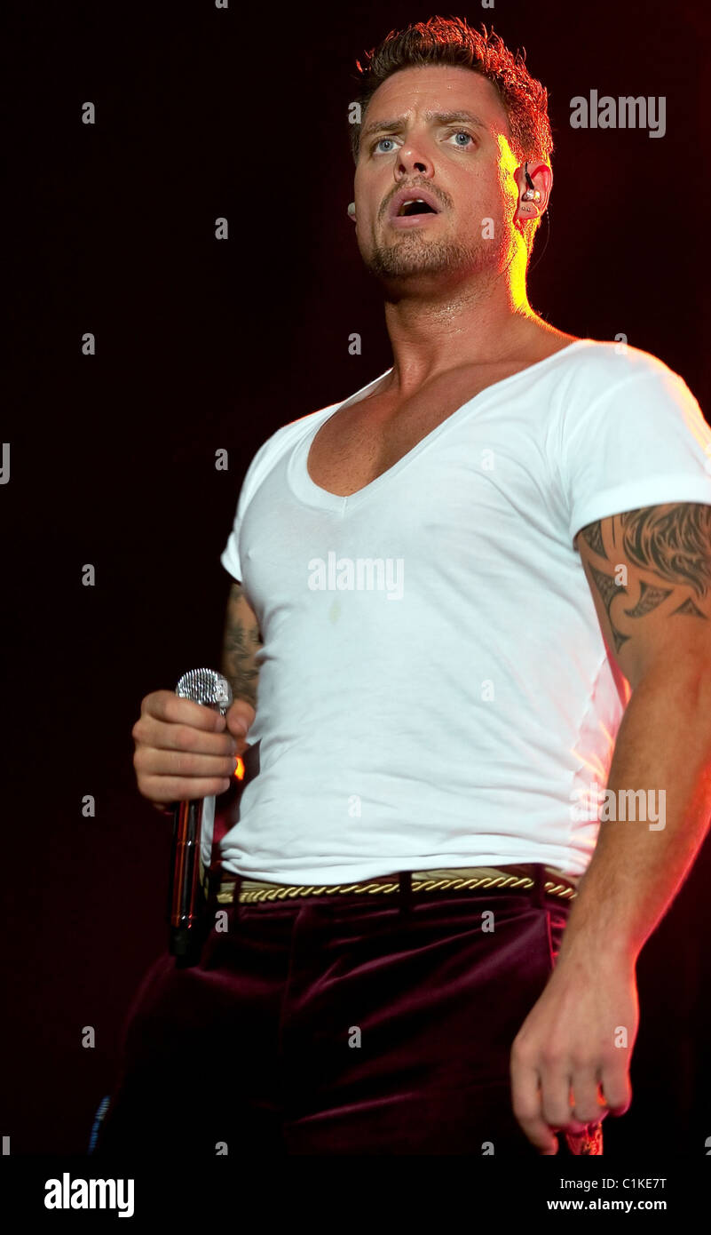 Keith Duffy of Boyzone performing at Liverpool Echo Arena as part of ...