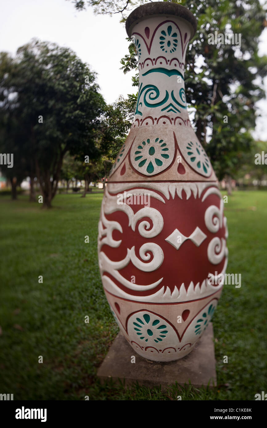 big vase sculpture with distortion Stock Photo - Alamy