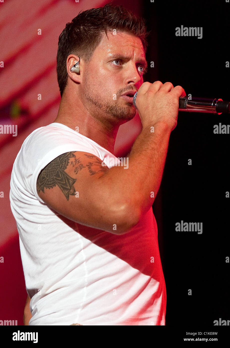 Keith Duffy of Boyzone performing at Liverpool Echo Arena as part of ...
