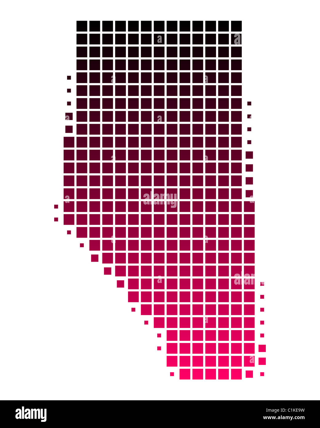 Map of Alberta Stock Photo - Alamy
