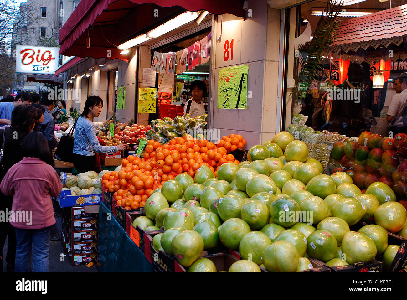 France, Paris, Chinatown Stock Photo - Alamy