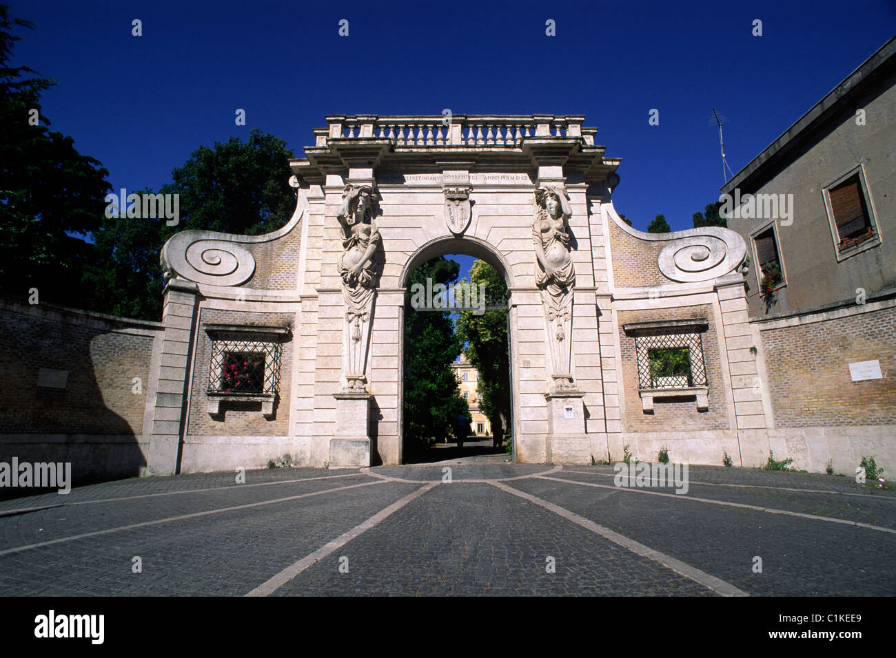 italy, rome, celio, villa celimontana Stock Photo - Alamy