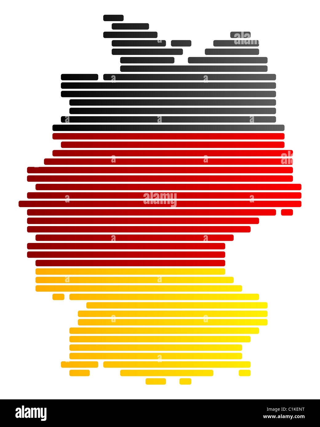 Map and flag of Germany Stock Photo - Alamy