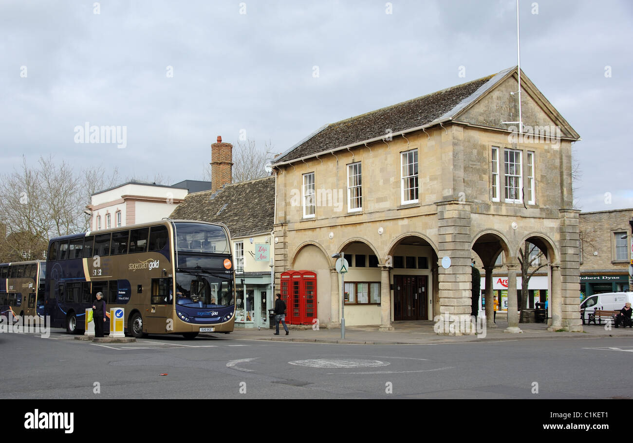 Stagecoach Gold double decker buses outside the historic Town Hall in ...