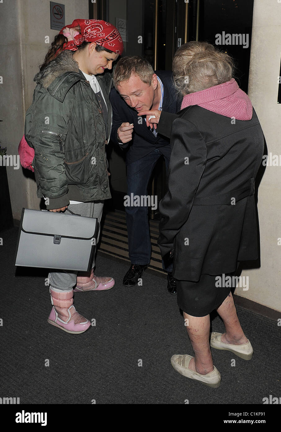 Louis Walsh is accosted by a obsessed female Tanya MacIntosh fan at his ...
