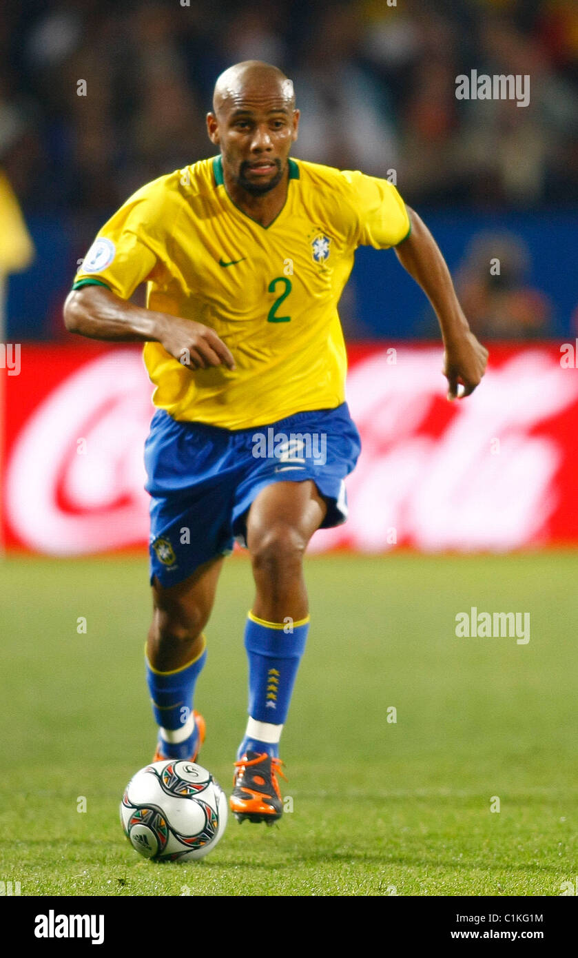Maicon FIFA Confederation Cup 2009 held at the Loftus Versfeld Stadium ...