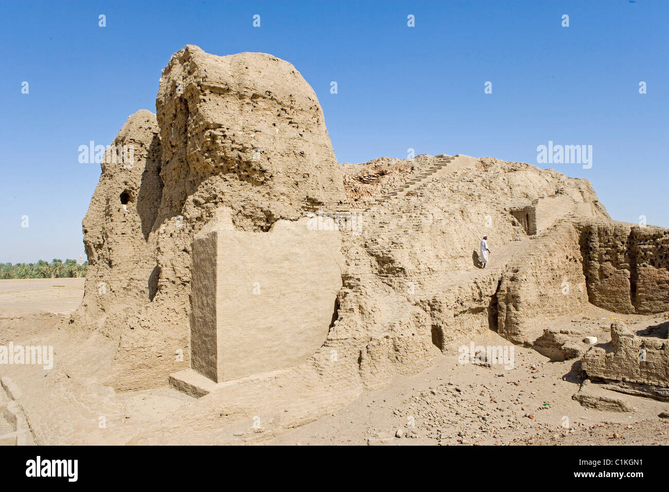 Great mudbrick monument marking the religious centre of the ancient ...