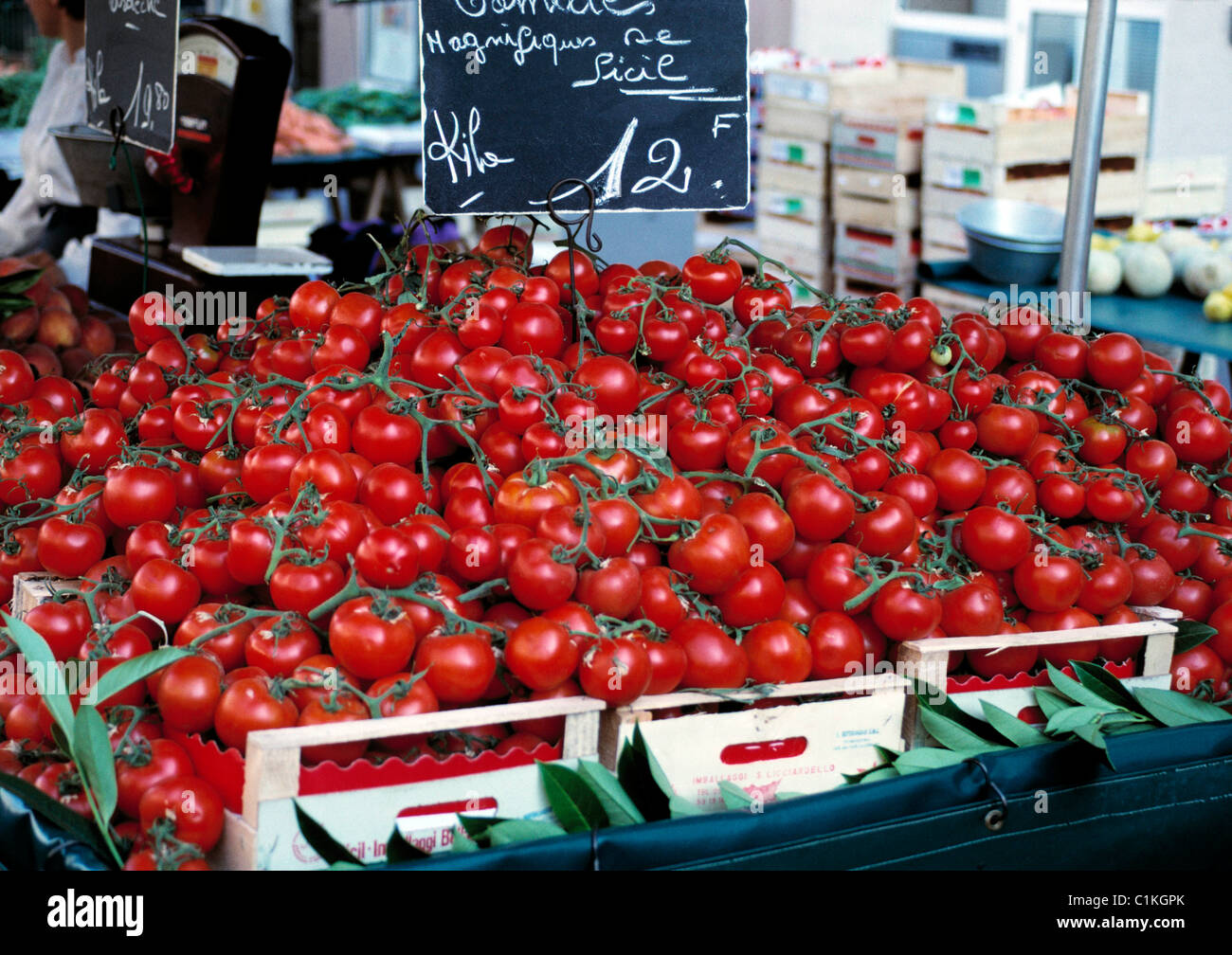 Tomato vine france hi-res stock photography and images - Alamy