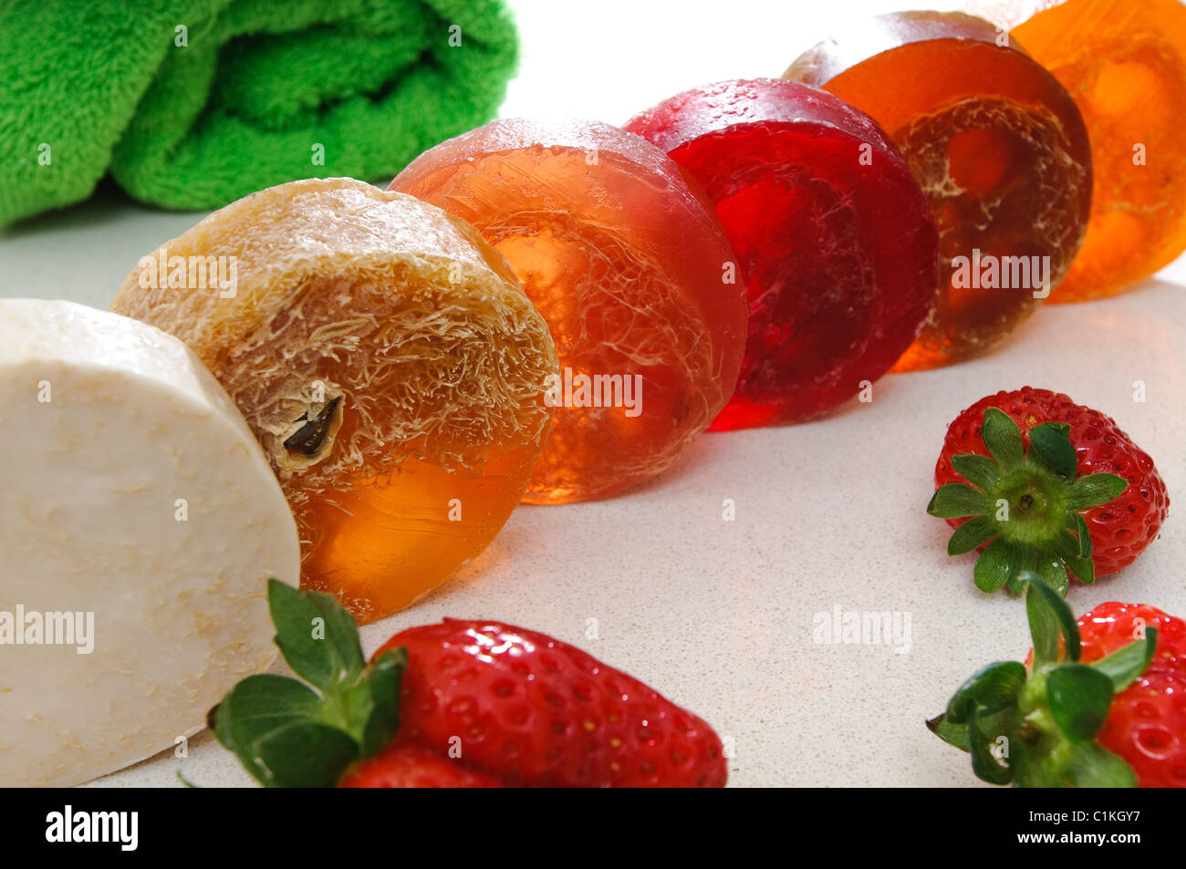 Fragrant soap bars Stock Photo - Alamy