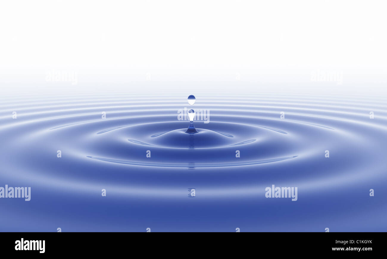 water drop and white background Stock Photo - Alamy