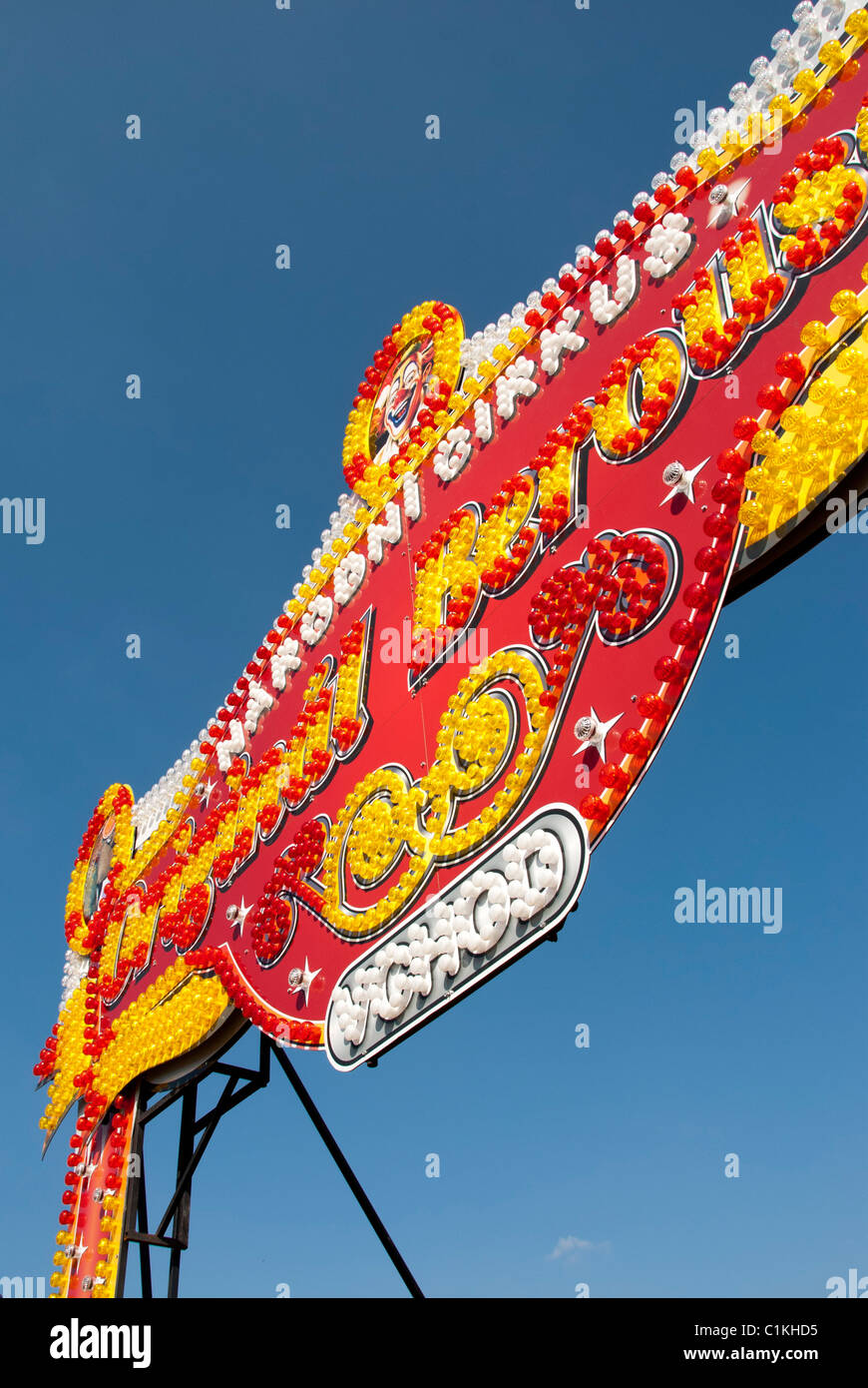 circus entrance gate and signboard Stock Photo - Alamy