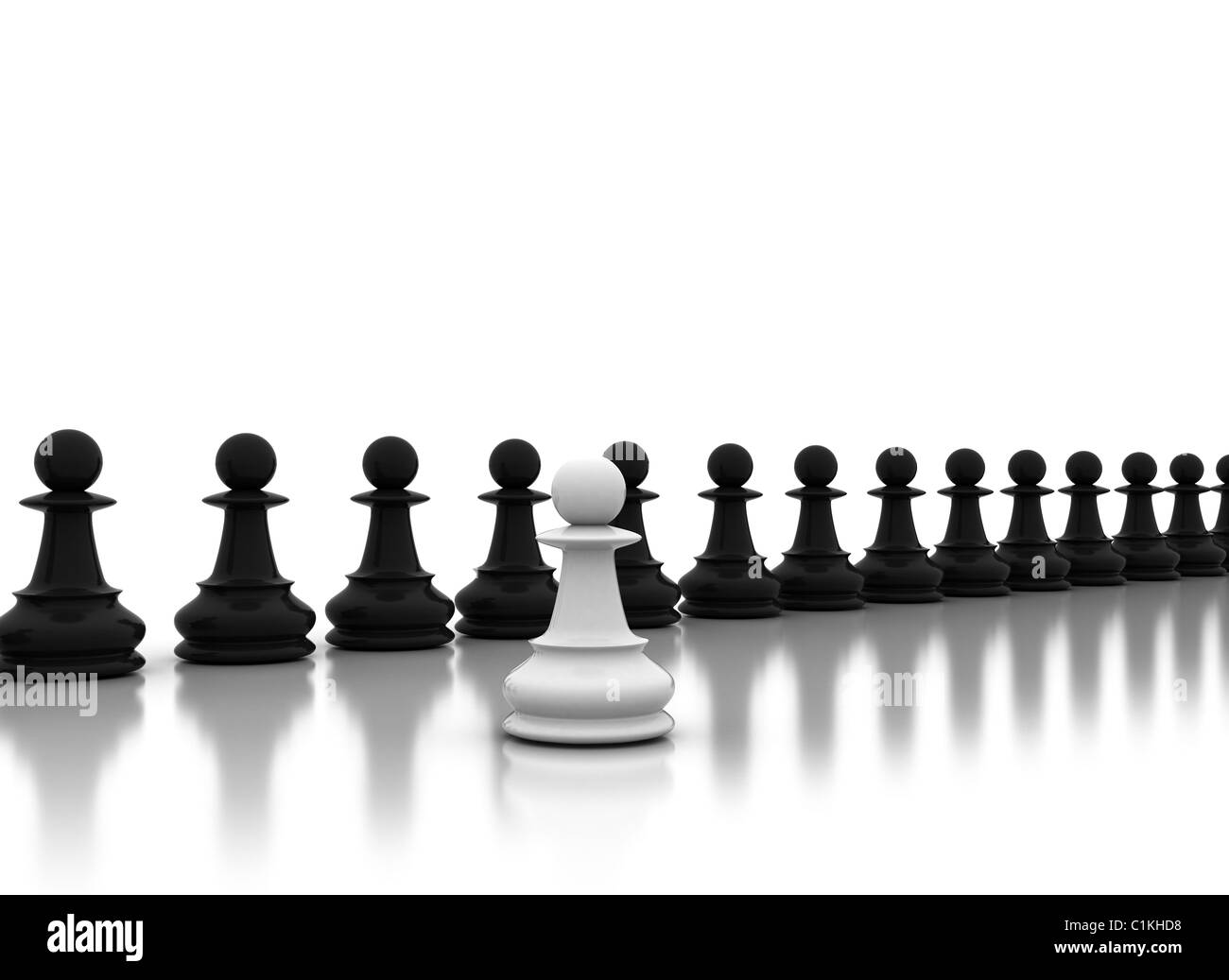 Business concept standing out from the crowd Stock Photo - Alamy