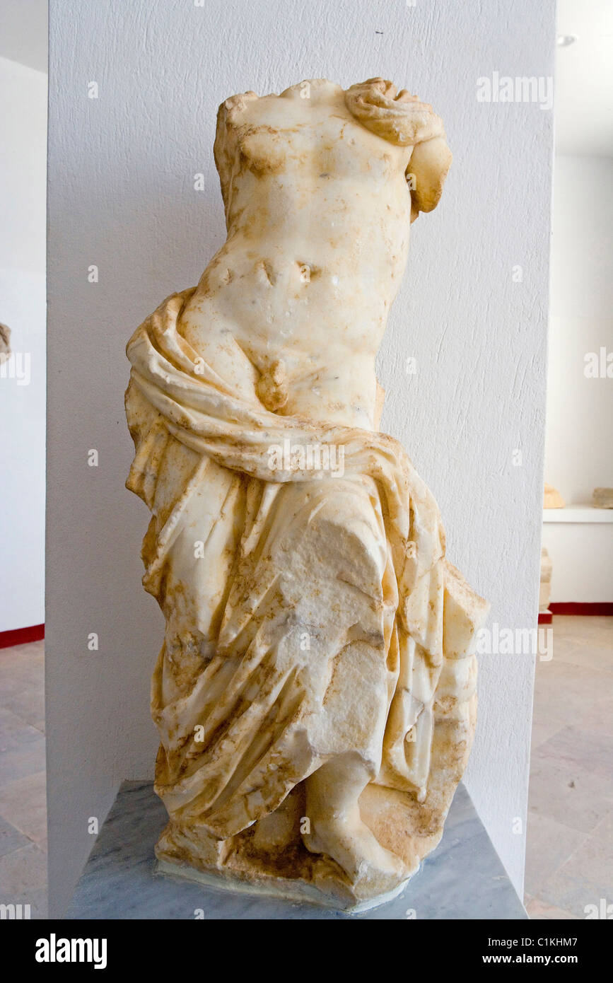 Tunisia, Carthage, archeological museum presenting mosaics, sculptures ...