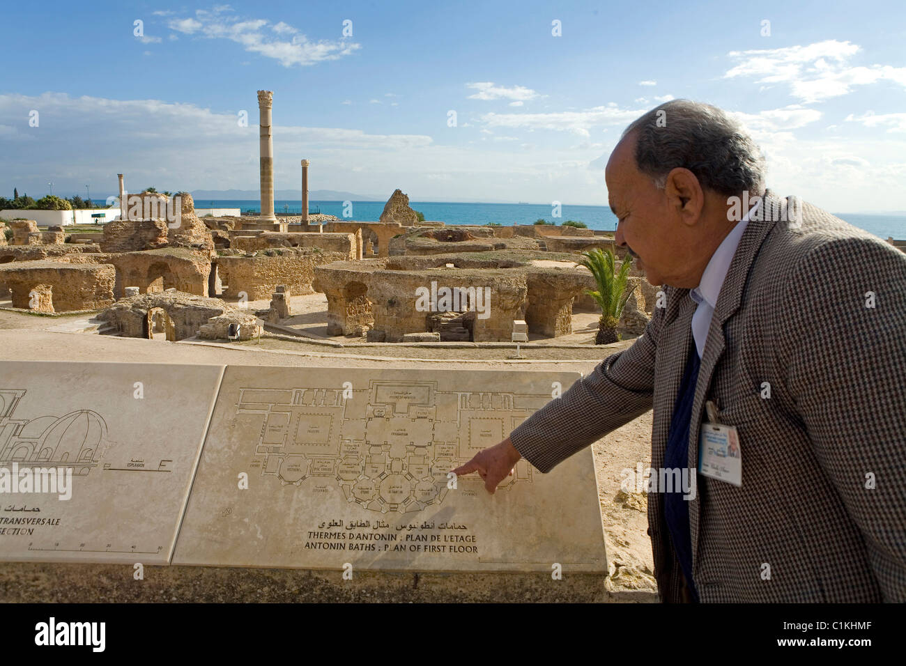 Tunisia, Carthage, Archeological location of the ancient city, the ...