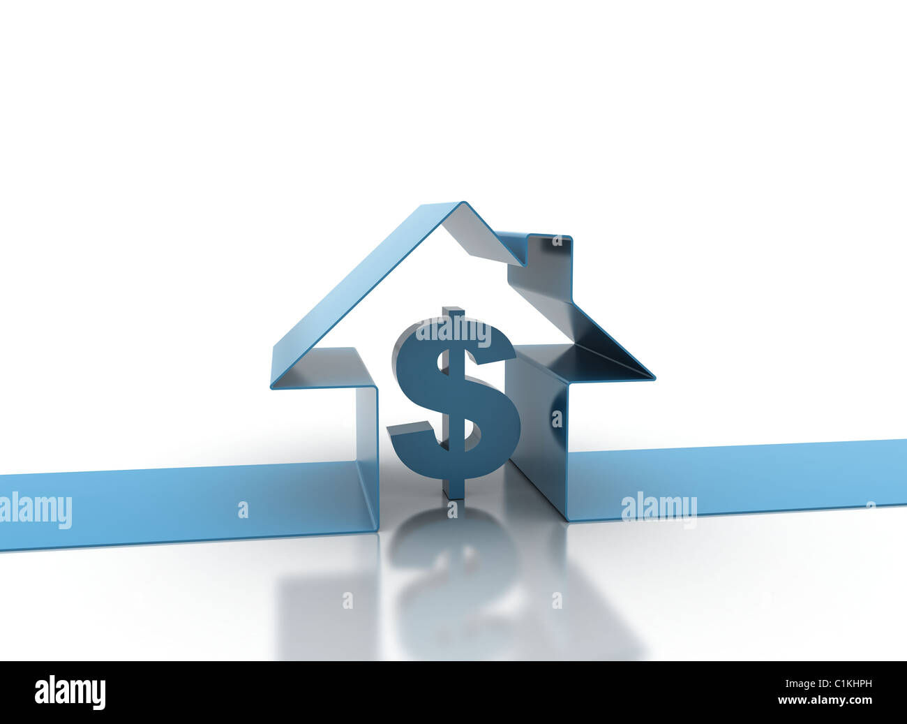 House home symbol and dollar sign Stock Photo - Alamy
