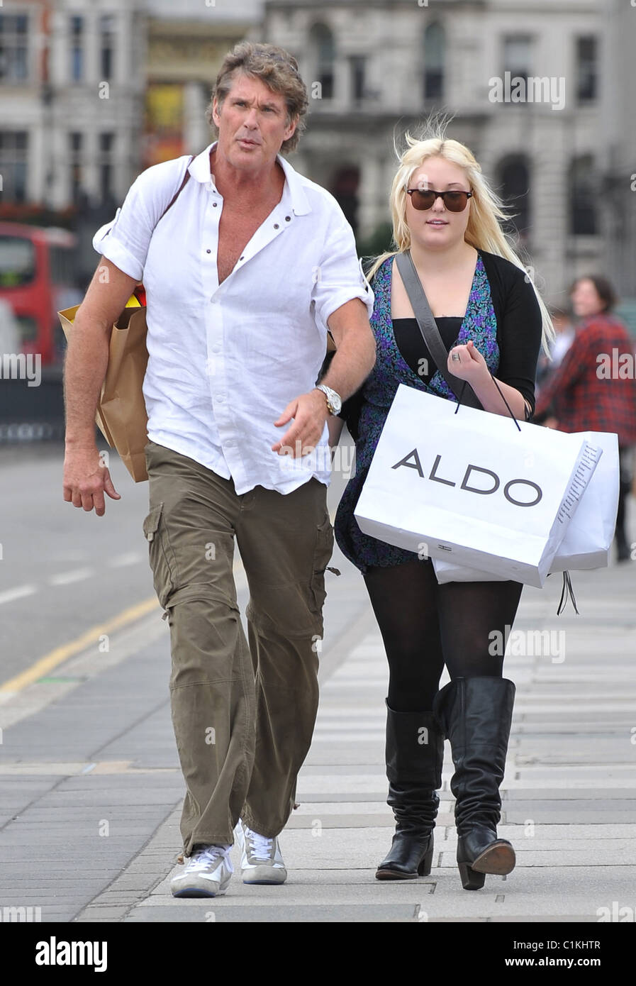 David Hasselhoff and his daughter Taylor-Ann Hasselhoff on London ...