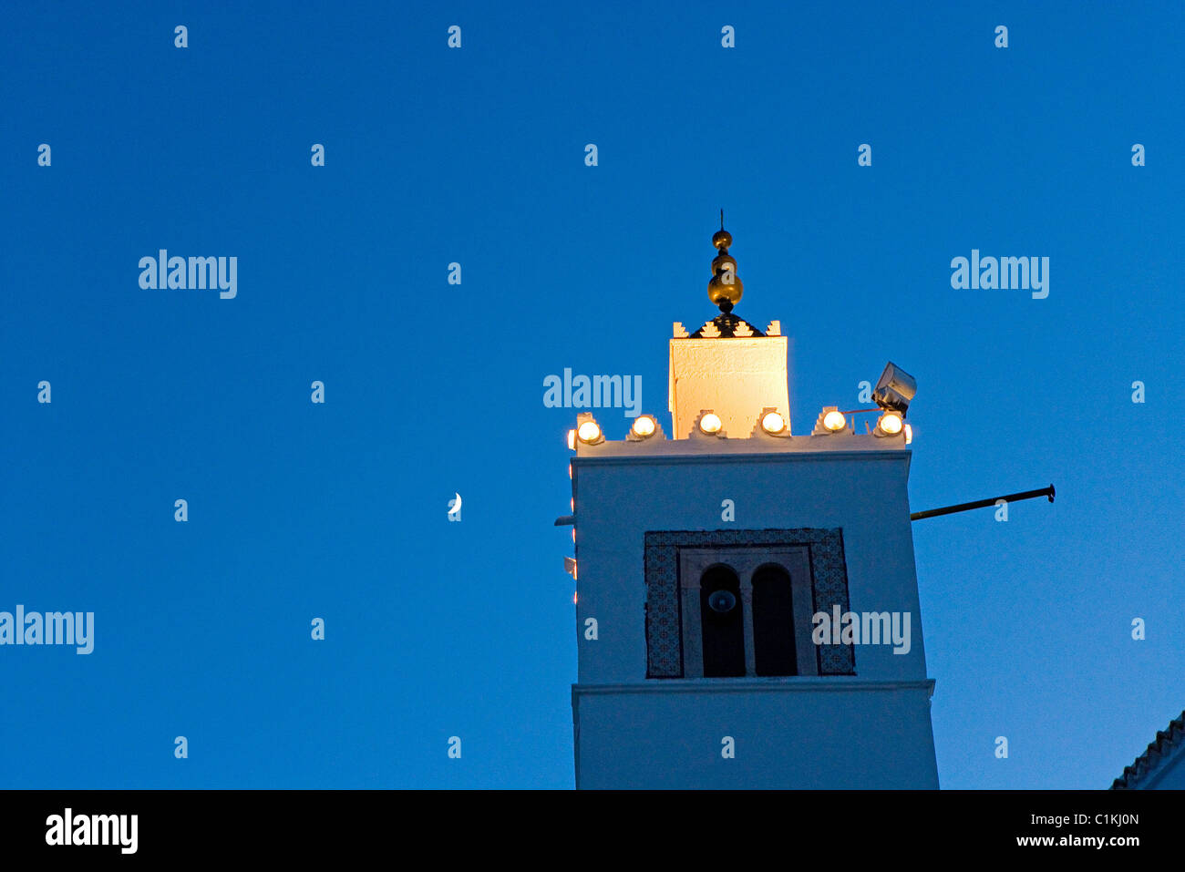 Tunisia, village of Sidi Bou Said, mosque Stock Photo - Alamy