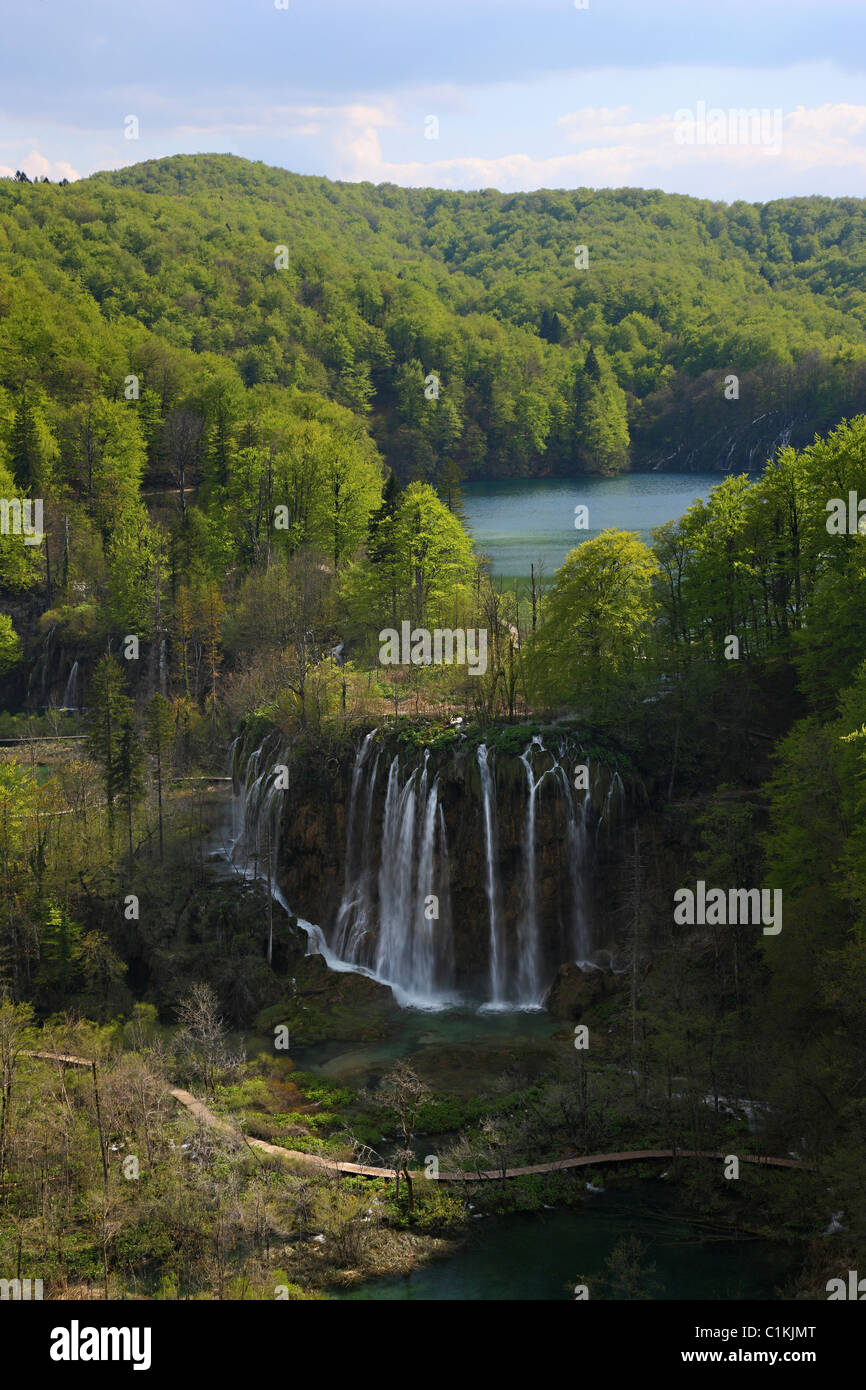 Big waterfall plitvice lakes national hi-res stock photography and ...