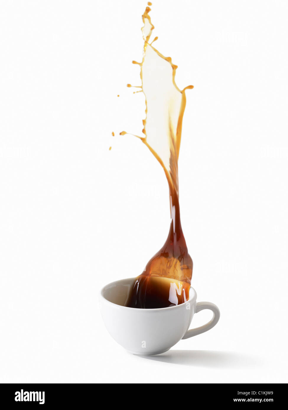 Drop falling cup coffee in hi-res stock photography and images - Alamy