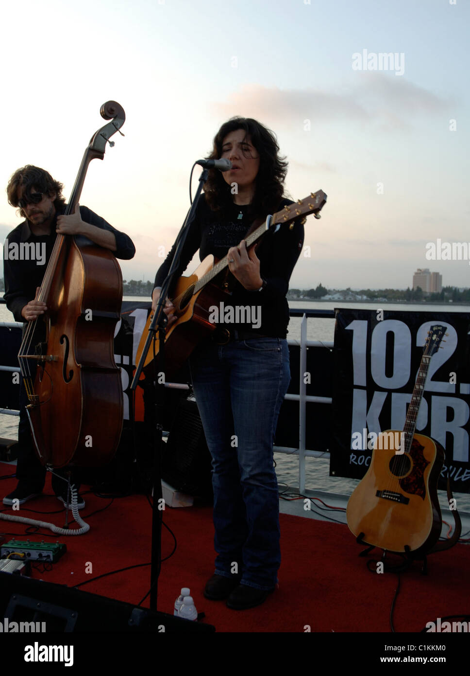 Maia Sharp performs to an invite only crowd on the Adventure Hornblower ...