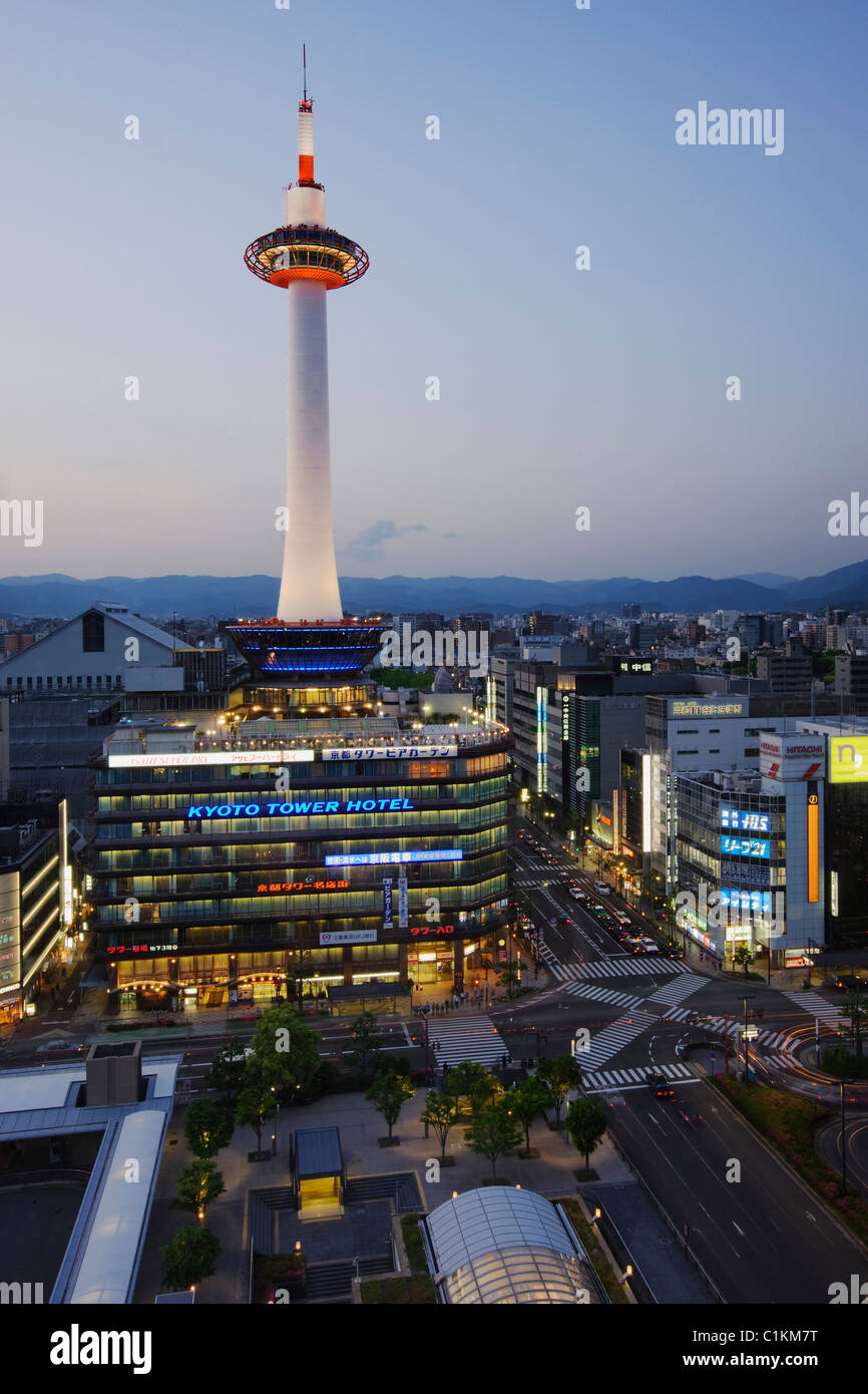 Kyoto Tower, Kyoto, Kyoto Prefecture, Kansai Region, Honshu, Japan ...