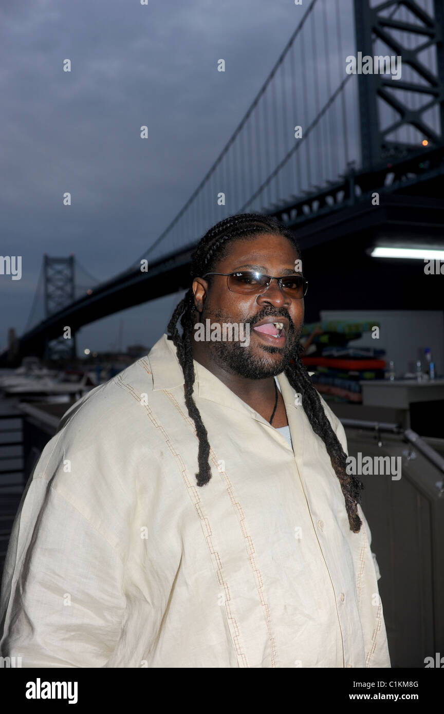 Rapper Rob P. Octo Waterfront Grille opening Philadelphia, Pennsylvania ...
