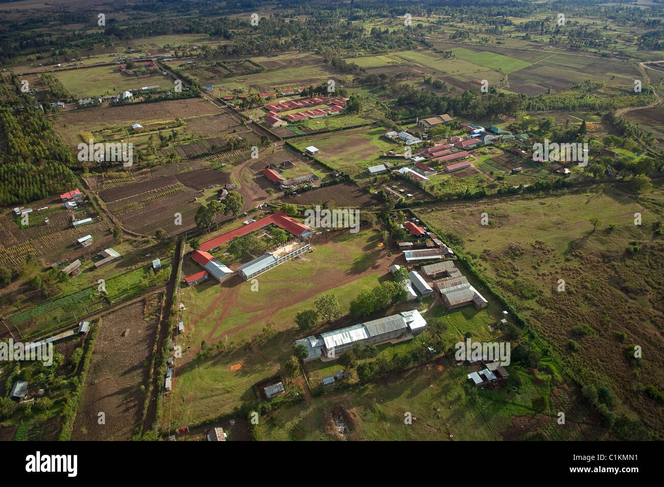 Aerial View of Landscape, Kenya Stock Photo - Alamy