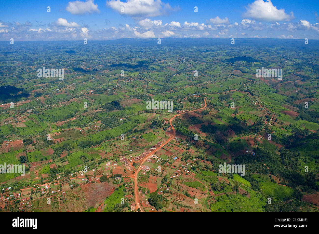 Aerial View of Landscape, Kenya Stock Photo - Alamy