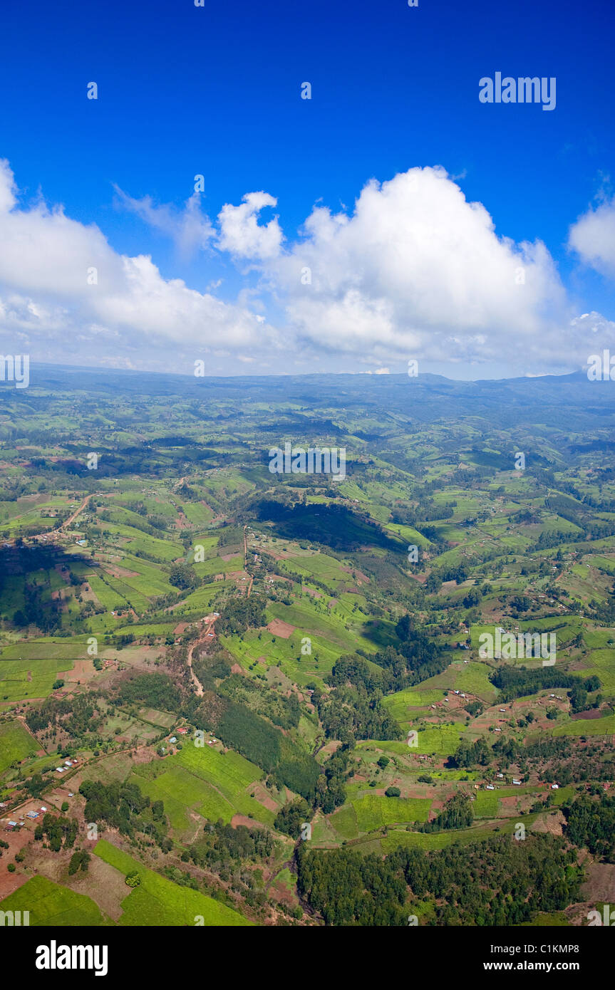 Aerial View of Landscape, Kenya Stock Photo - Alamy
